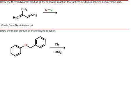 Solved Draw the thermodynamic product of the following | Chegg.com