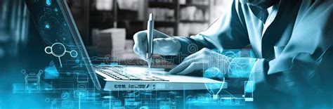 Hands Typing On Keyboard Programming Online Database Data Processing