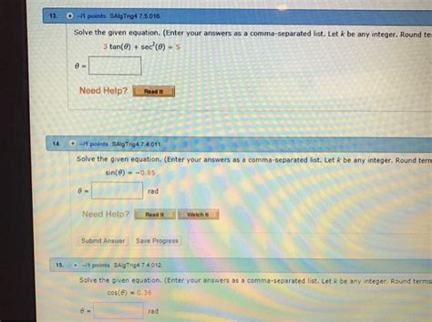 Solved Solve The Given Equation Chegg Com