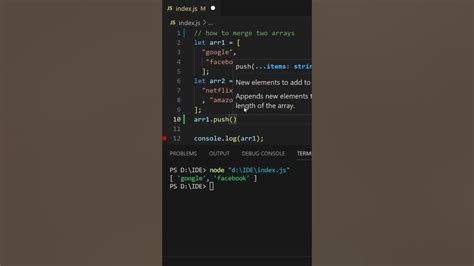How To Merge Two Arrays In Javascript Javascript Coding Javascriptinterview Javascriptdev