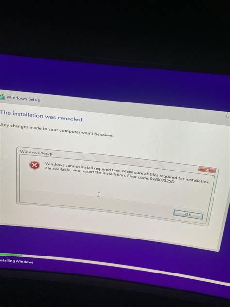 Windows Cannot Install Required Files R Pchelp