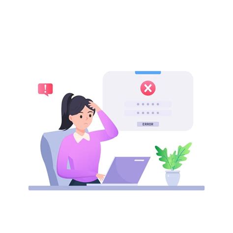 Premium Vector Modern Flat Illustration Of Verification Failed And Qr