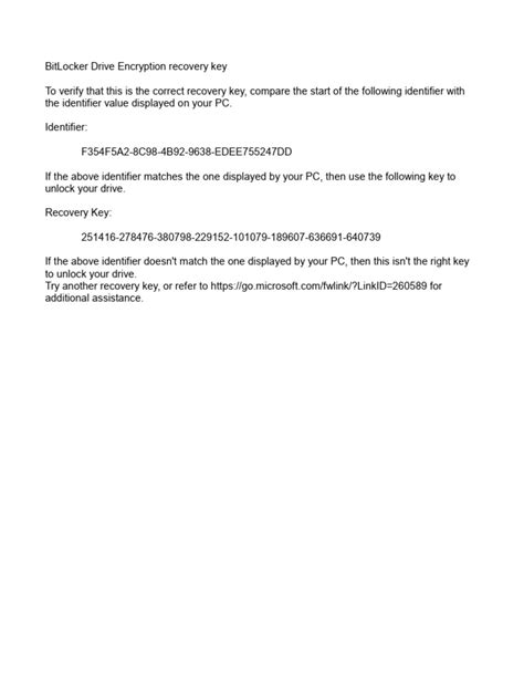 Bitlocker Key Pdf