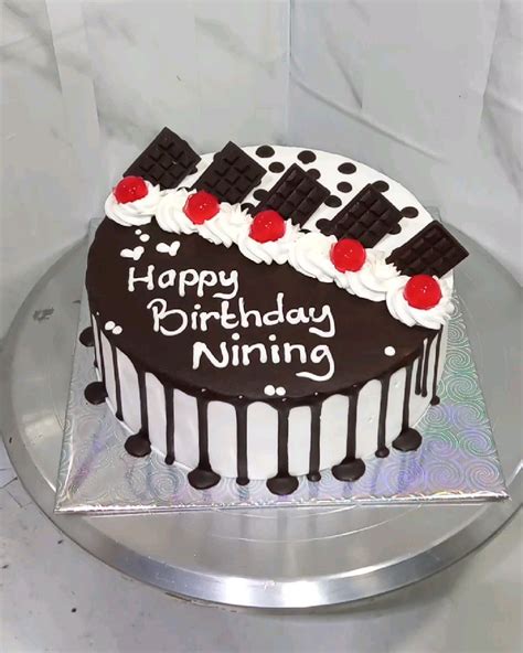 Kue Ulang Tahun Coklat Simple Kue Cokelat Kue Ulang Tahun Sederhana Kue