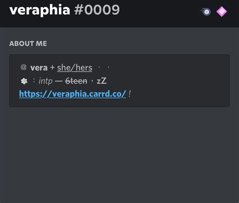 Discord Bio Template Copy And Paste