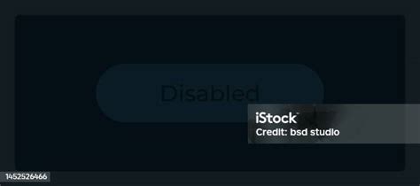 Disabled Sign Up Button Ui Element Template Stock Illustration Download Image Now