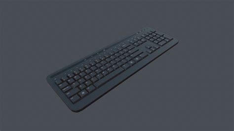 3d Model Keyboard Pbr Game Ready Vr Ar Low Poly Cgtrader