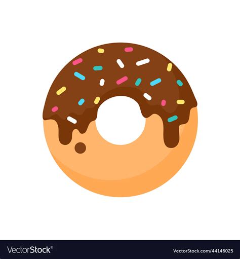 donut circle donuts with colorful holes covered vector image