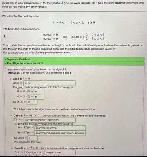 solved 20 points in your answers below for the variable λ