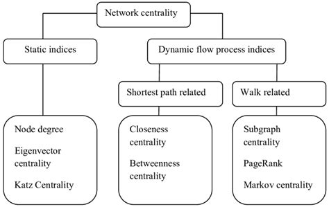 A Schematic Representation Of Network Centrality Metrics As A Function Download Scientific