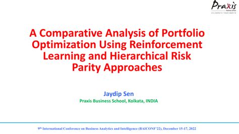 pdf a comparative analysis of portfolio optimization using