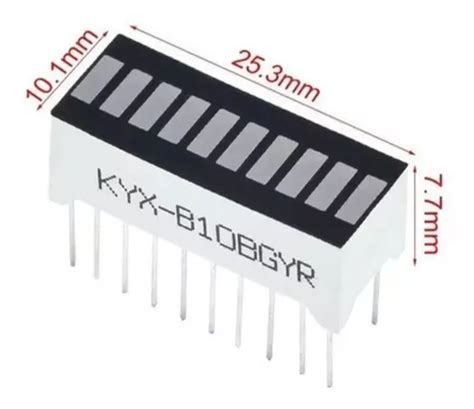 Barra Grafica De Led 10 Segmentos Colorida Arduino Robotica Mebuscar