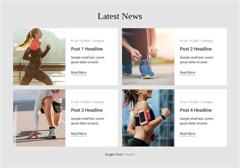 Latest News CSS Template By Nicepage