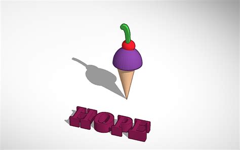 3d Design Ice Cream Cone Tinkercad