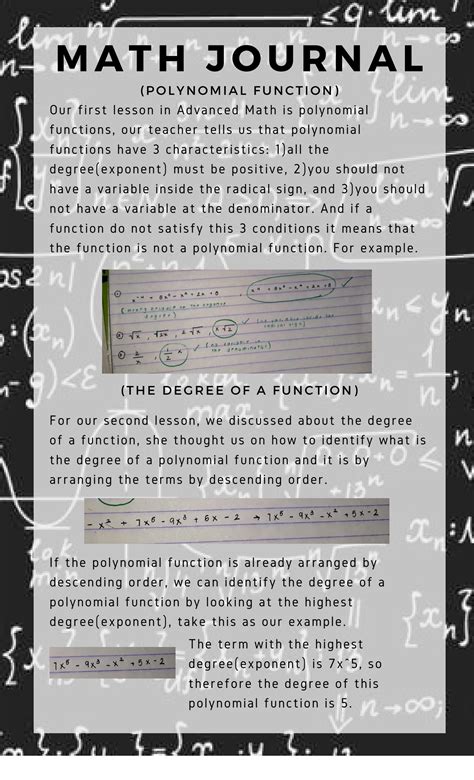 solution math journal polynomial function leading coefficient quotient