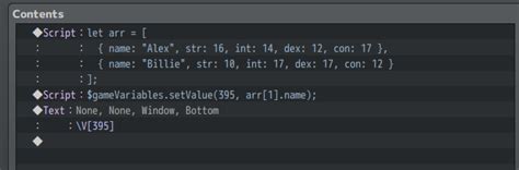 How To Use Objects In An Array In Mz Rpg Maker Forums