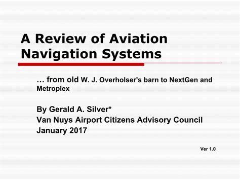 A Review Of Aviation Navigation Systems Docslib