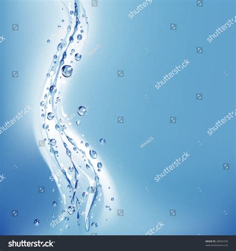 Abstract Flowing Water Stock Vector Illustration 28034758 Shutterstock