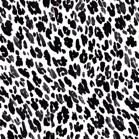 White Leopard Pattern With Beautiful Watercolor Flowers · Creative Fabrica