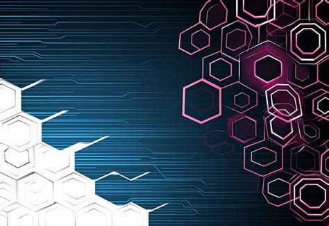 Premium Photo Photo Of Hex Textured Technology Background Network