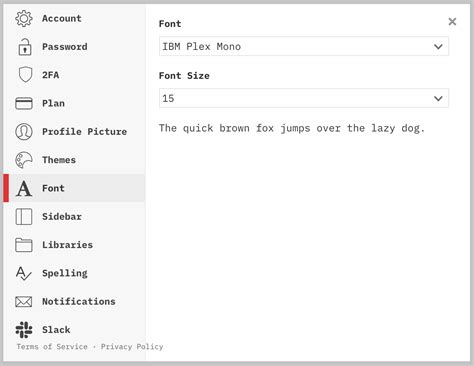 monospaced font notejoy
