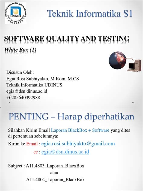 Pdf 10 White Box 1 Software Quality And Testing Teknik Informatika S1 Dokumentips