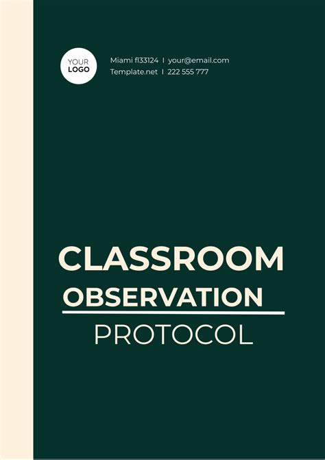 Free Classroom Observation Protocol Template To Edit Online