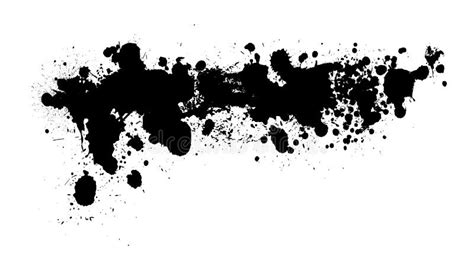 Black Blob Object On White Background Vector Illustration Stock Vector