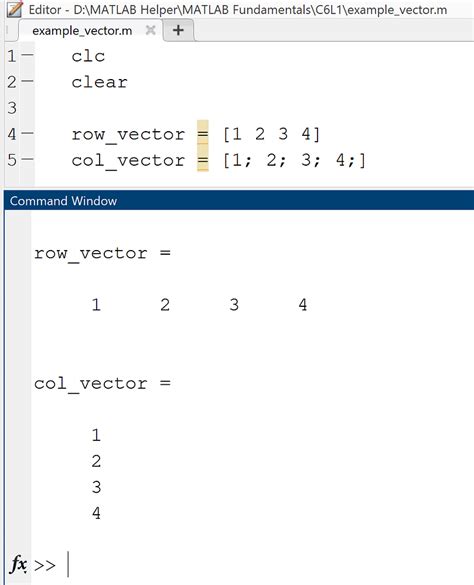 Vector Matlab Helper