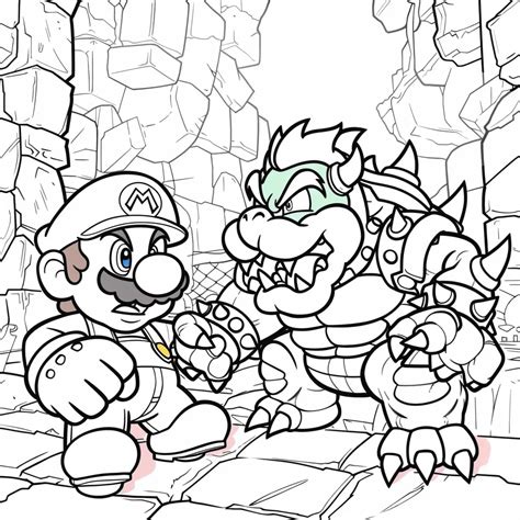 Dibujos Para Colorear De Bowser Y Sus Amigos