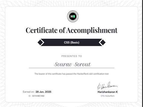 webdevelopment css hackerrank certification learning ai frontend