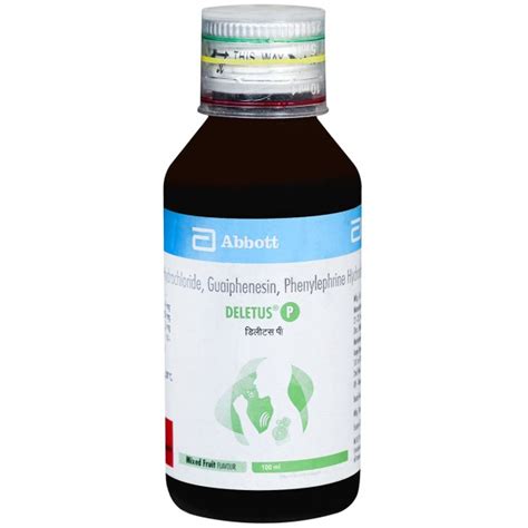 Buy Deletus P Mixed Fruit Flav Syrup 100 Ml In Wholesale Price Online B2b Retailershakti