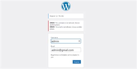 How To Restrict Usernames And User Emails In Wordpress