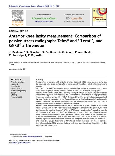 Top 6 ACL Diagnostic Tests Explained Unlocking Knee Stability