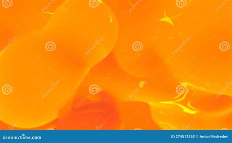 Orange Honey Color Reflecting Slight Gentle Meta Objects Backdrop Abstract 3d Illustration