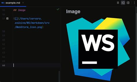 markdown webstorm documentation