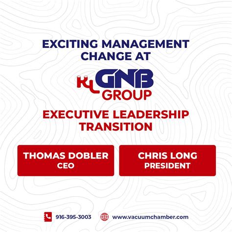 Congratulations To Thomas Dobler Our New Ceo And Chris Long Our New President Onward And
