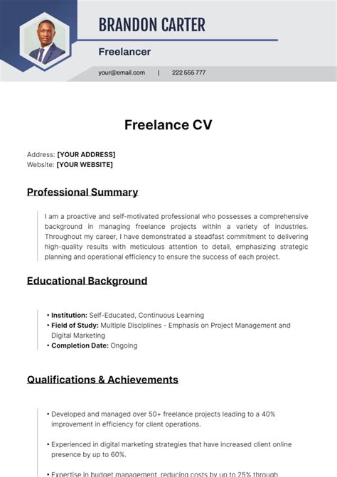 Free Aviation Cv Template To Edit Online
