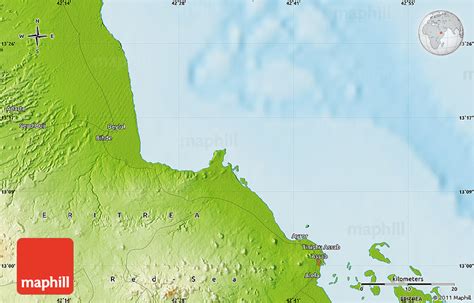 Physical Map Of Assab Physical Map Of Assab