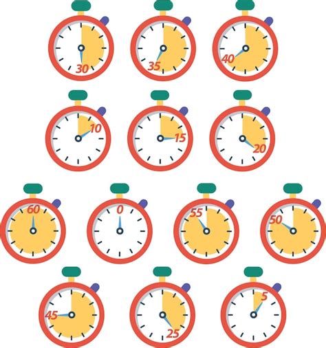 Premium Vector Stopwatch Or Timer Clock Reminder Vector Flat Collection Premium Vector Stopwatch Or Timer Clock Reminder Vector Flat Collection