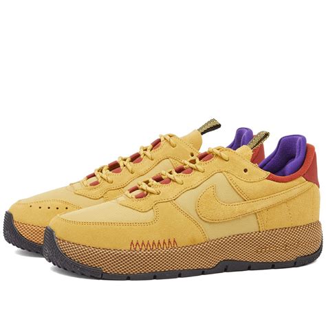 Nike W Air Force 1 Wild Sneakers Wheat Goldrugged Orange Editorialist