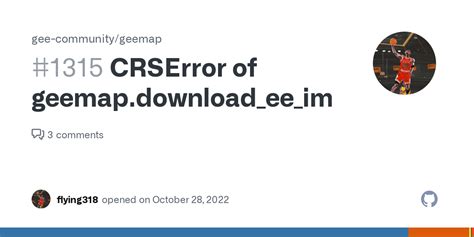 crserror of geemap download ee image tiles · issue 1315 · gee
