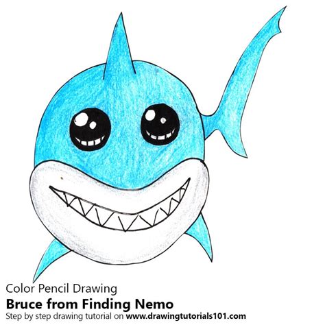 How To Draw Chibi Bruce From Finding Nemo Chibi Characters Step By Step