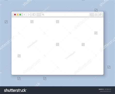 browser window web interface mock screen 库存插图 1397482235 shutterstock
