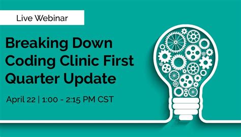 Live Webinar Breaking Down Coding Clinic First Quarter Update Selman Holman Associates