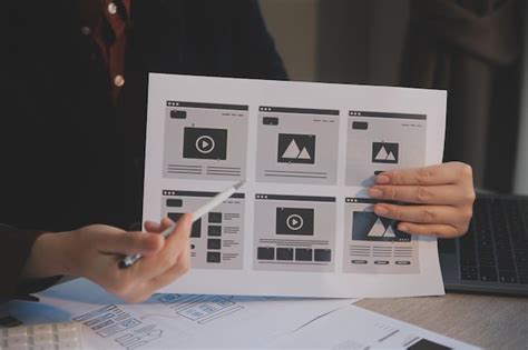 premium photo ux ui design process for modish mobile application and