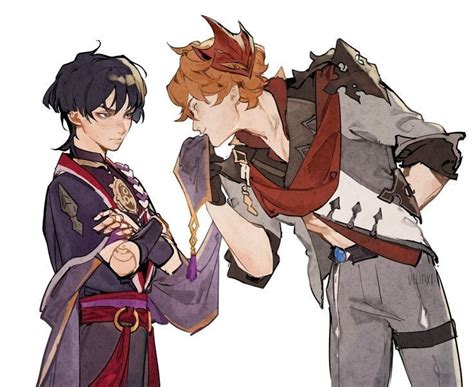 Pin By Genshin Love 🇺🇦 ♡겐신 임팩트♡ On Тарталья And Скарамучча Anime