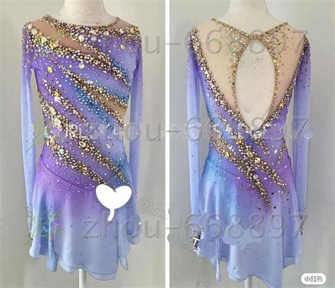 Purple Figure Skating Dresses Girls Custom Figure Skating Dresses