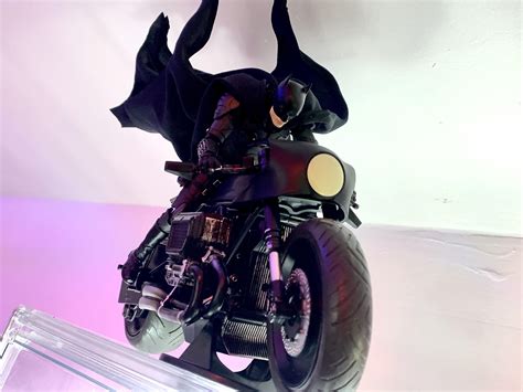 Battinson With Todd Mcfarlanes Batcycle And A Custom Cape Kino R